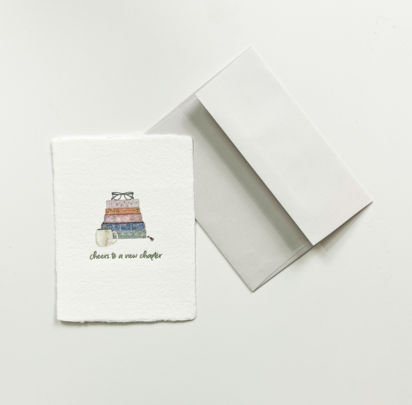 "Cheers to a new chapter" Greeting Card - Wicking It Up Candle Co.